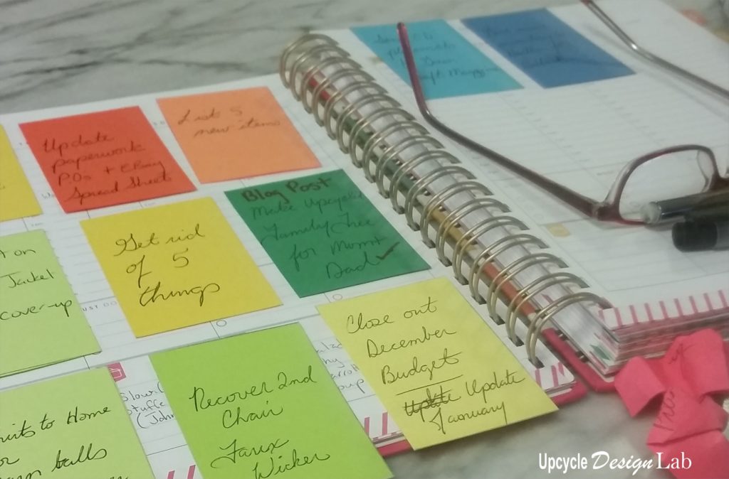 Messy Desk Solution Upcycled Vertical Day Planner System Upcycle 